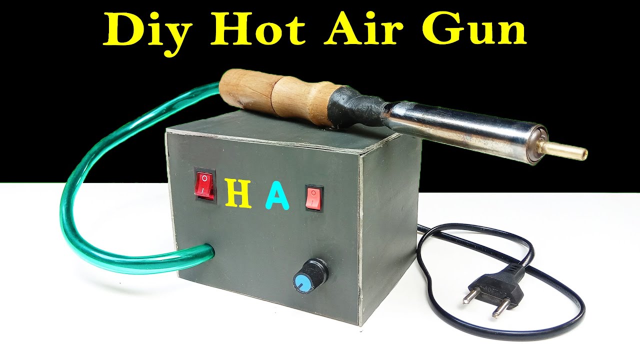 How To Make A Hot Air Gun From PVC Pipe | Hot Air Gun Soldering | Heat ...
