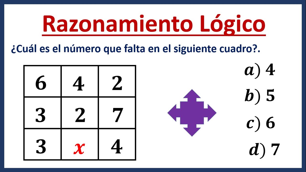 🤔PREGUNTA DE RAZONAMIENTO LÓGICO PARA DESAFIAR TUS CONOCIMIENTOS - YouTube