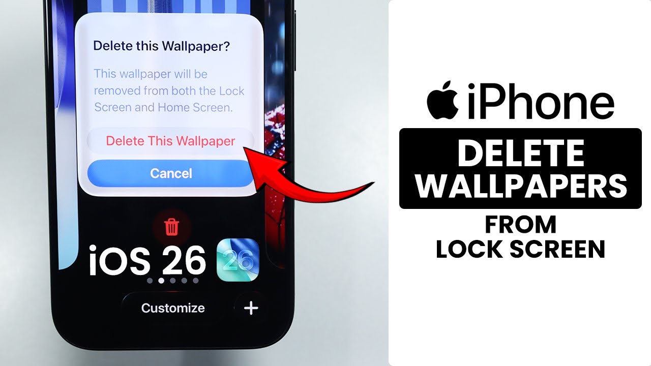 [iOS 26] How to Delete Lock Screen All Wallpaper on iPhone - YouTube