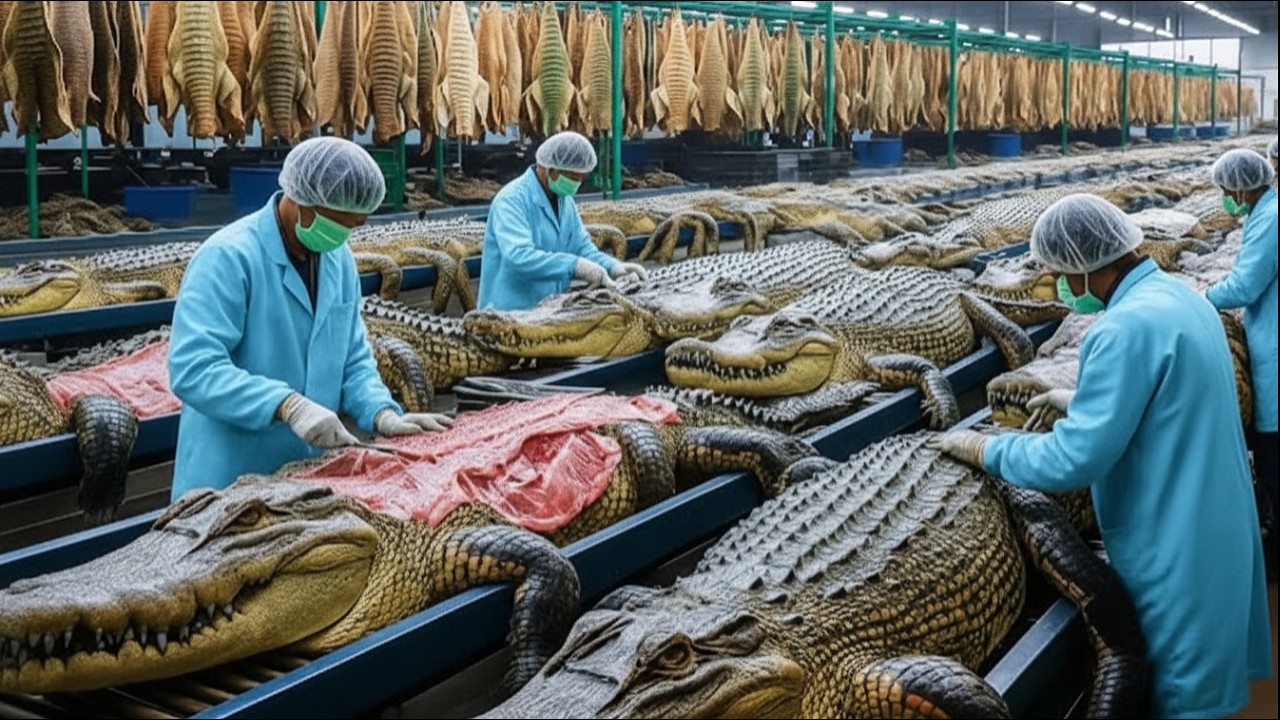 INSIDE: The High Tech Process Turning $5,000 Exotic Crocodile Hides ...