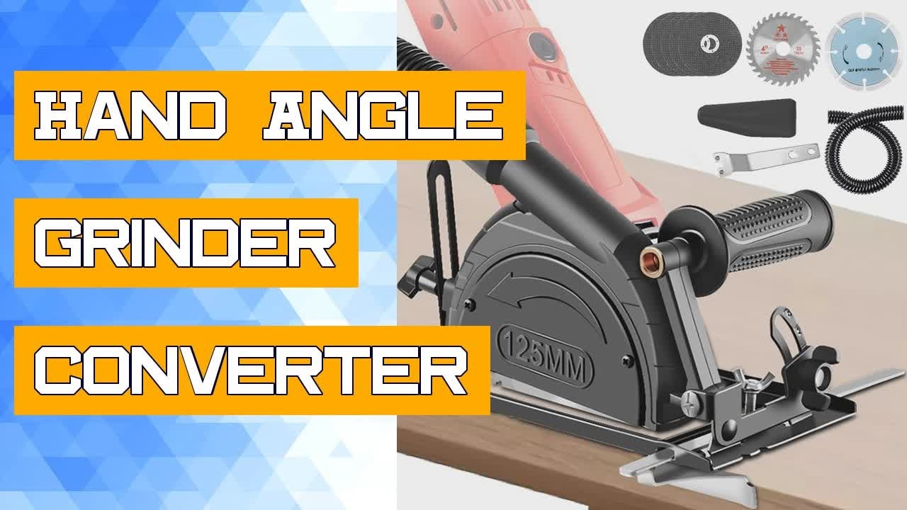 Hand Angle Grinder Converter Bracket Kit Dust Free 45°Adjustable Cutter ...