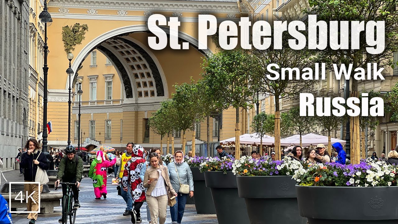 St. Petersburg, a small walk through the city center. Russia | 4K - YouTube
