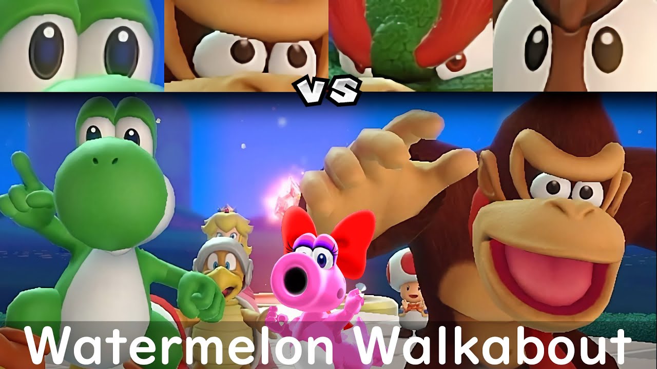 Super Mario Party Yoshi and Donkey Kong vs Bowser and Goomba #143 ...