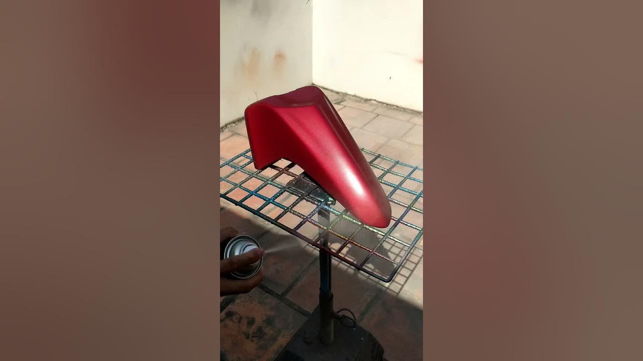 How to Spray Samurai Paint Matte Red H751* #diy #mattered #samuraipaint - YouTube