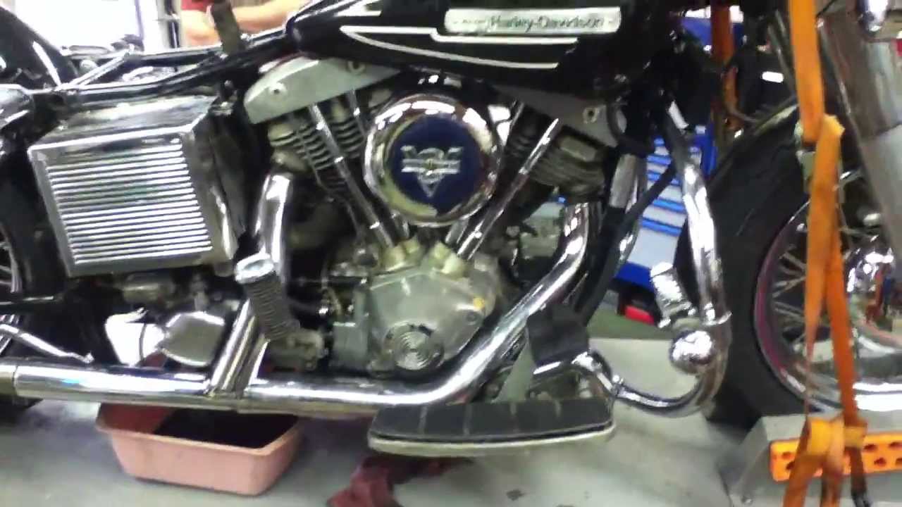 72 flh Harley Davidson All Original - YouTube