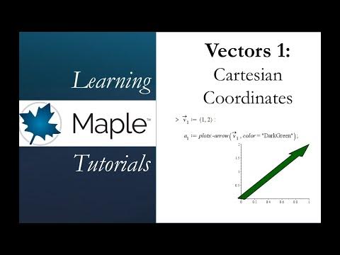 Learning Maple: Vectors 1 - Cartesian Coordinates - YouTube