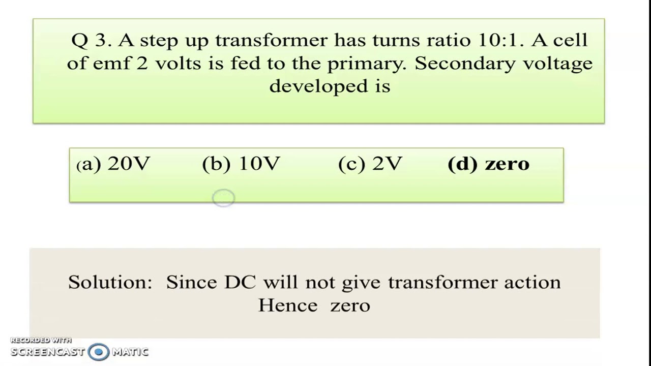 Physics Alternating current & Electromagnetic Waves Dr S S Kulkarni ...