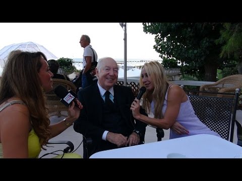 Il Principe Giovannelli e Nadia Mori , esposizione al Micam Fiera Internazionale di Milano.