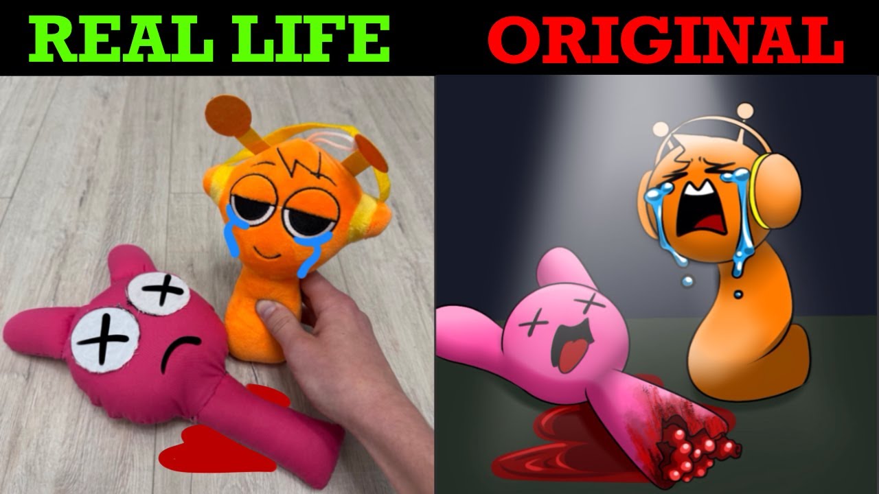 The Best TikTok of Sprunki: R.I.P PINKI House of Horrors | REAL LIFE vs ...