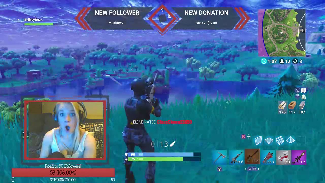 BriittyBear hits a nasty snipe in the lake! - YouTube