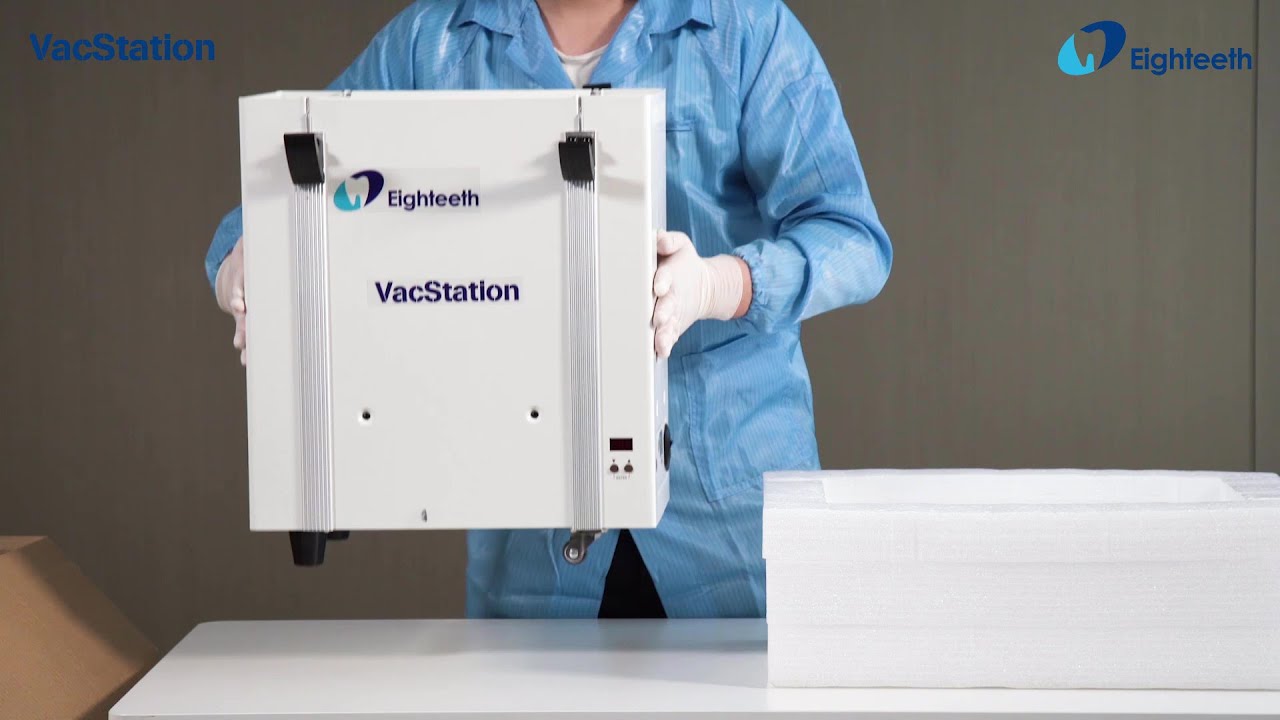 Unboxing of VacStation - Eighteeth Dental Extra-oral Suction System with multilevel filtration ...