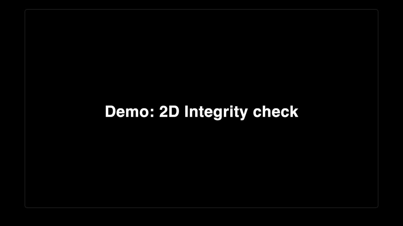 ZTX Demo: 2D Integrity Check - YouTube
