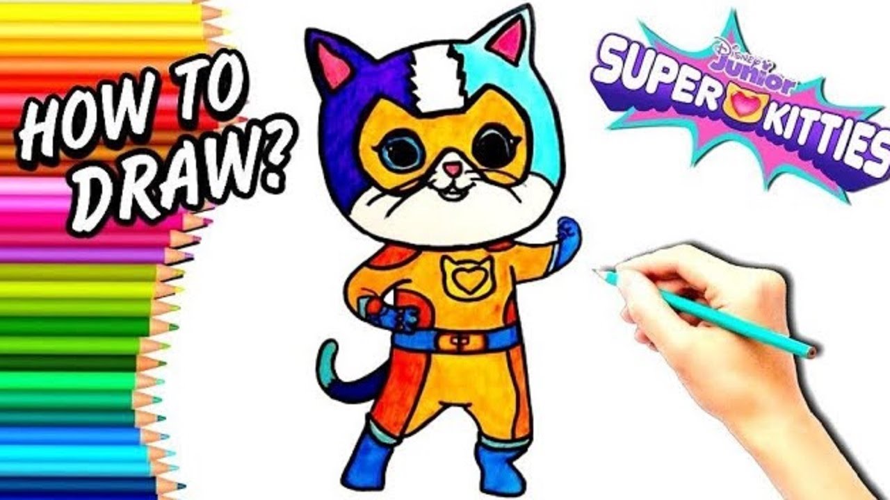 How To Draw SuperKitties 🐈 How To Draw Buddy. SuperKitties Buddy ...