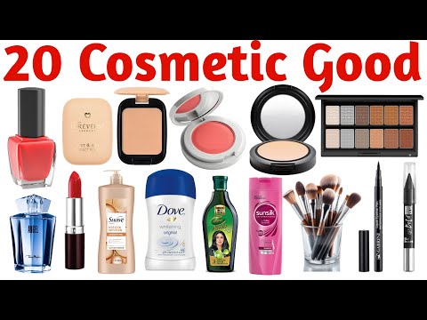 कॉस्मेटिक सामान के नाम | 20 Cosmetic Goods Names in English with Pictures & Sounds for Kids Learning