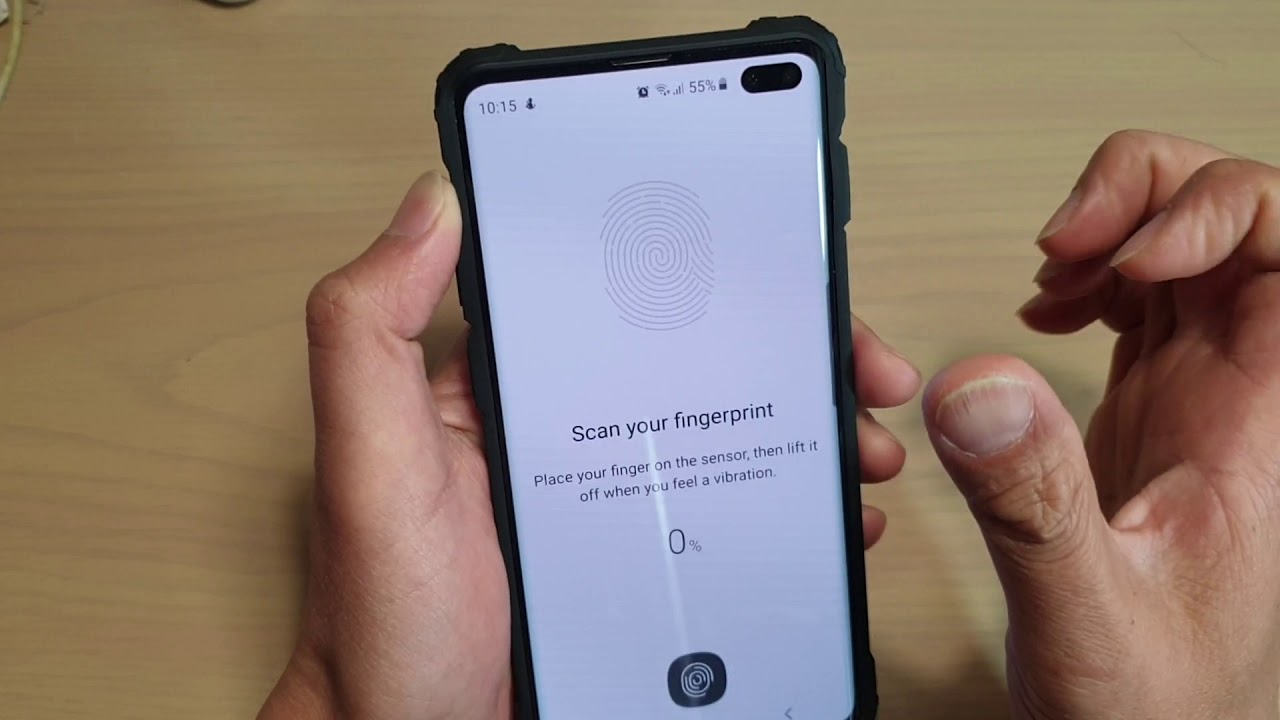 Galaxy S10 / S10+: How to Register Fingerprint to Unlock Screen - YouTube