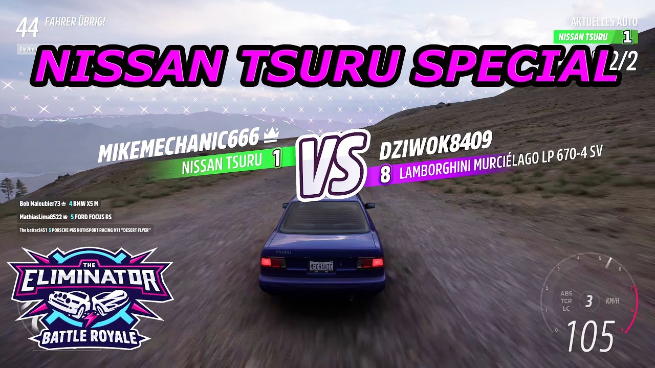 FH5 Eliminator - Beating Higher Level Cars *NISSAN TSURU EDITION 5 ...