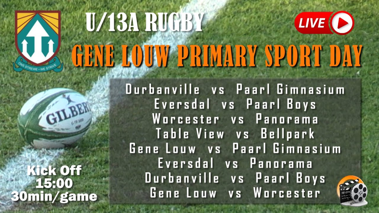 Gene Louw Primary Sport Day: U/13A Rugby - YouTube