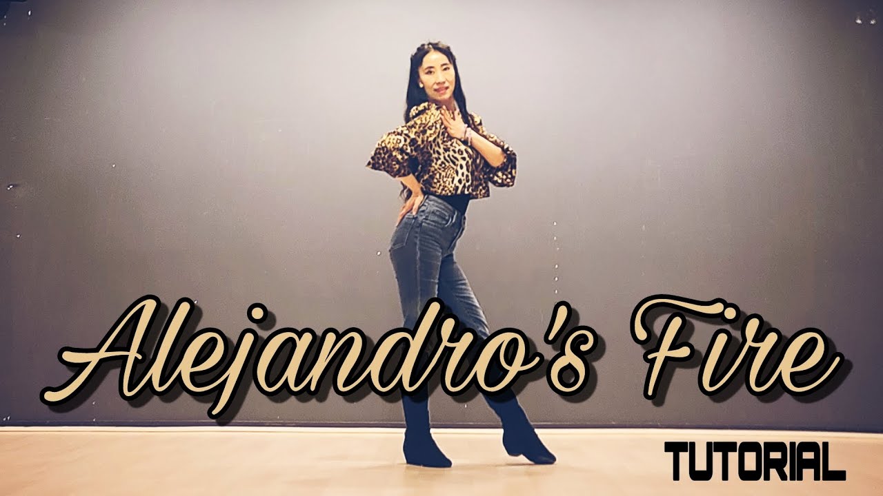 Alejandro's Fire Linedance by Sue (Tutorial)/신나는 음악에 역방향으로 이어지는 턴과 바추카타 느낌의 토스위치가 멋진 초중급댄스 ...