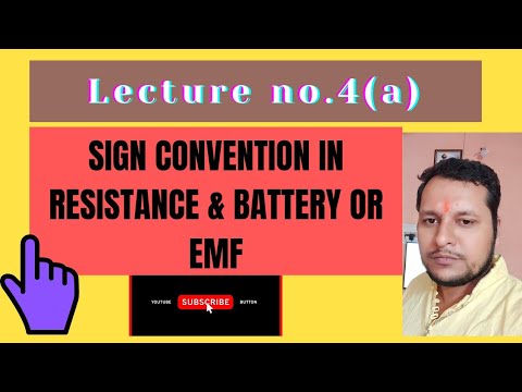 Lecture no.4a: Sign convention rule in resistance & voltage drop in ...