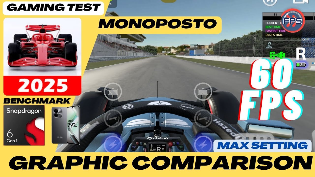 MONOPOSTO - MAX GRAPHIC SETTING COMPARISON - 60 FPS - SNAPDRAGON 6 GEN ...