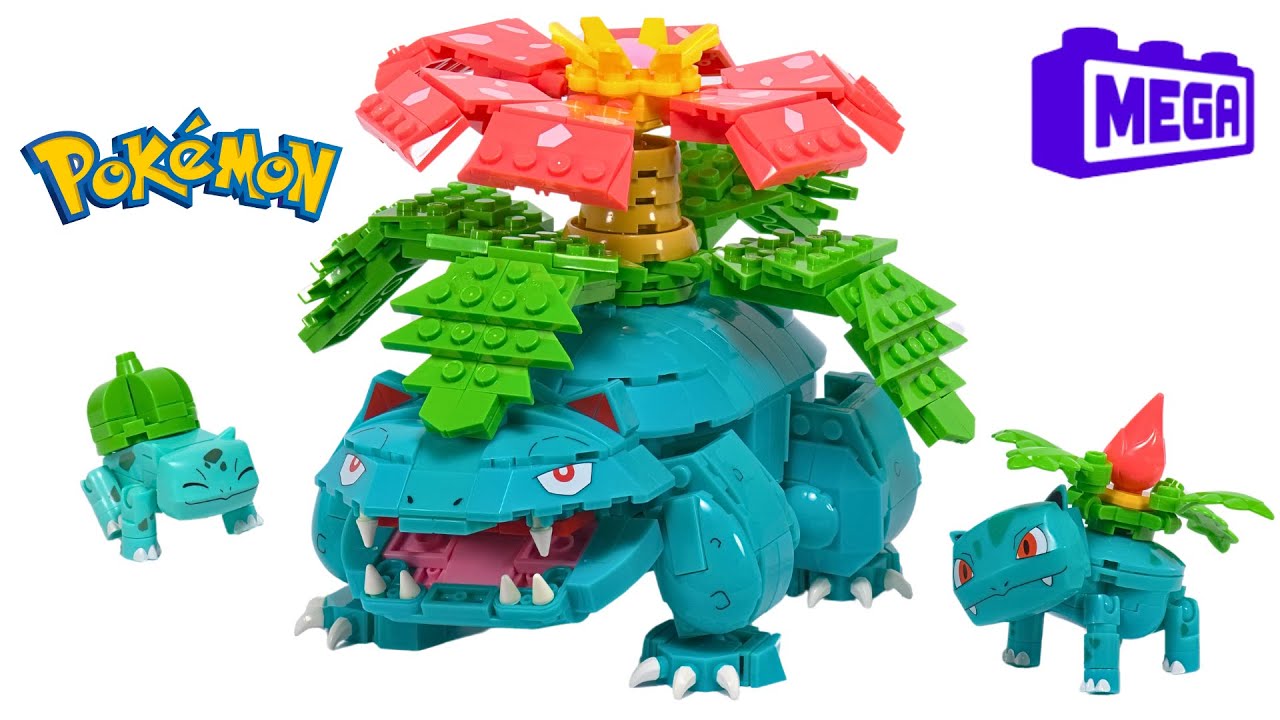 MEGA Pokemon Bulbasaur Evolutions - LEGO Pokémon Speed Build - YouTube