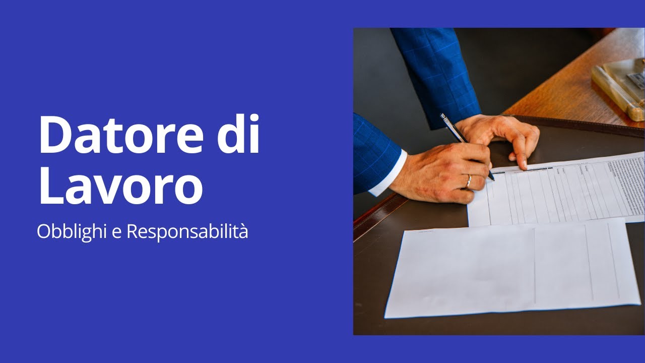 Il Datore di Lavoro | Definizione e Obblighi 🦺 - YouTube