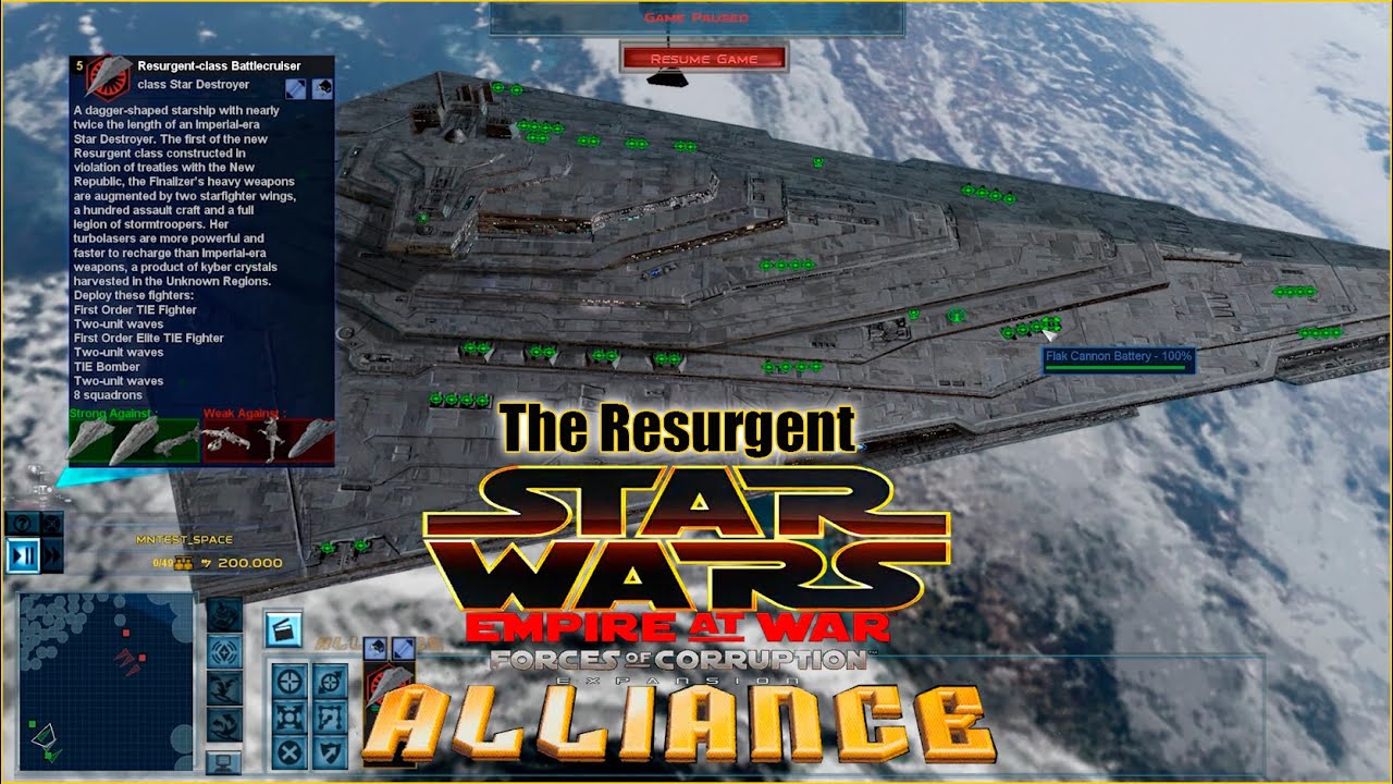 The Resurgent Star Destroyer - Star Wars Empire at War - YouTube