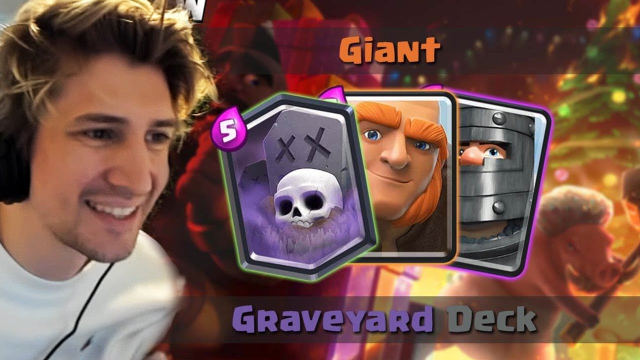 Giant Graveyard Deck is INSANE in Clash Royale Grand Challenge - YouTube