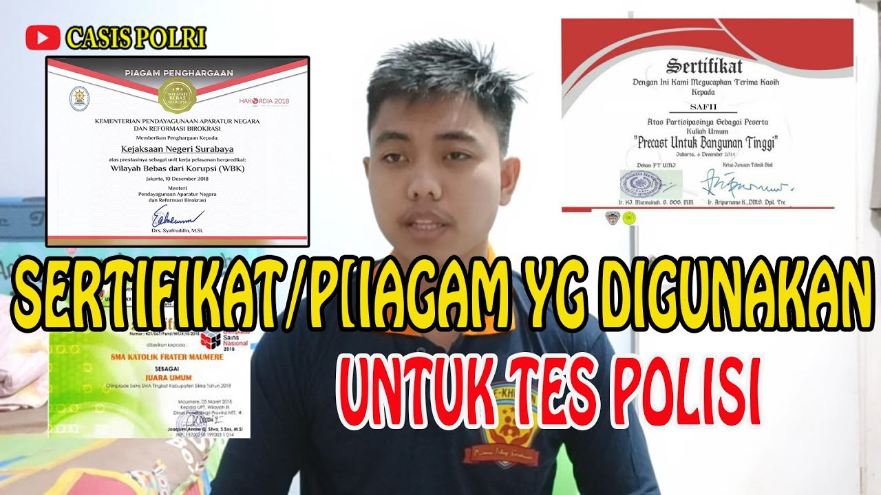 PENTING ! SERTIFIKAT/PIAGAM PENGHARGAAN DAPAT MEMBANTU DALAM SELEKSI ...
