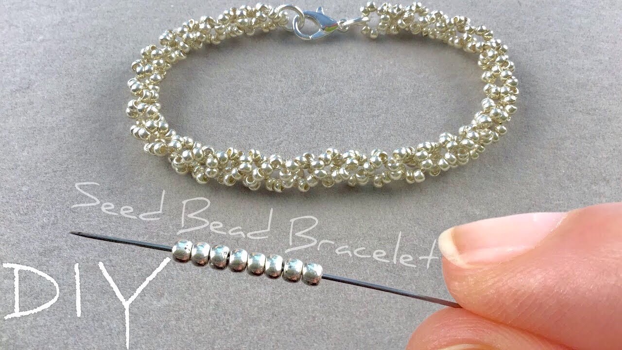 Easy Beaded Bracelet Tutorial: Beaded Chain Bracelet - YouTube
