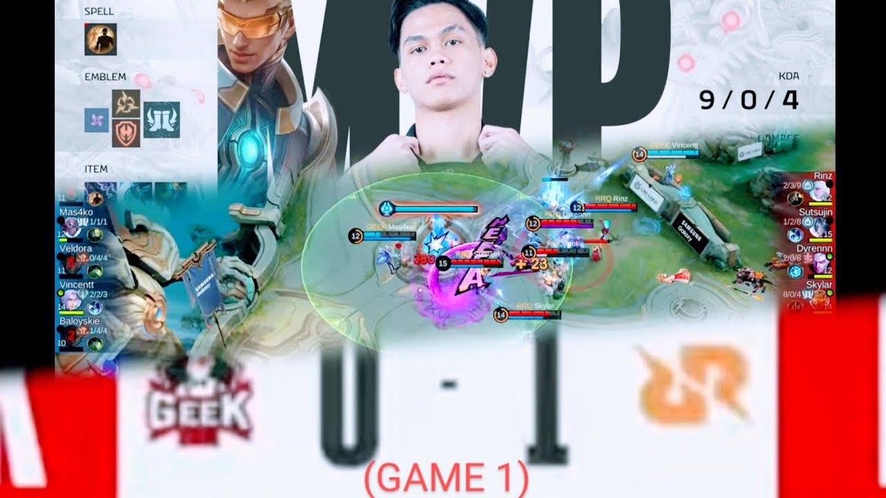 GAME(1) BRUNO SKYLAR MENGGILA ⚽⚽⚽🤟🤟lllll RRQ HOSHI VS GEEK FAAM - YouTube
