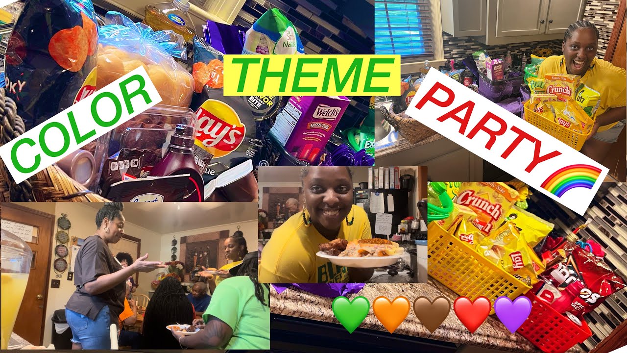 COLOR THEME PARTY: Family Edition!!(with a Juneteenth twist)🫣 🏾🥰 - YouTube