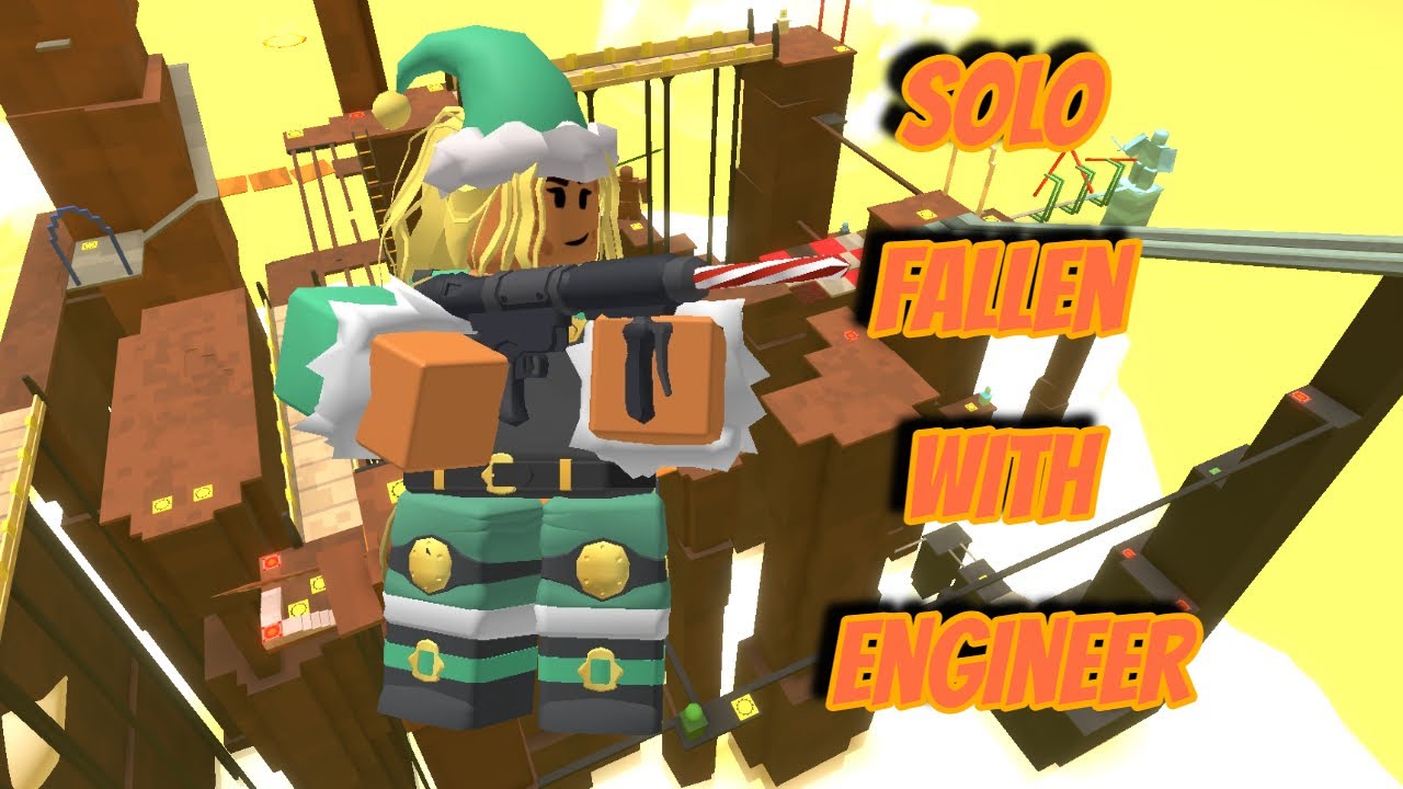 Solo Fallen With Engineer on the heights! (Roblox Tower Defense ...