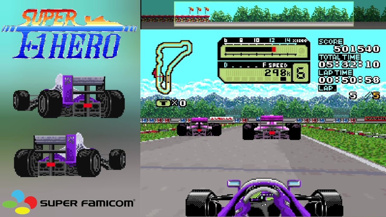 Nakajima Satoru Kanshuu: Super F-1 Hero - SNES Gameplay - YouTube