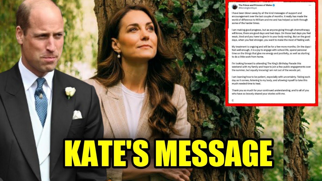 Kate Middletons first message to her fans since Cancer diagnosis ...