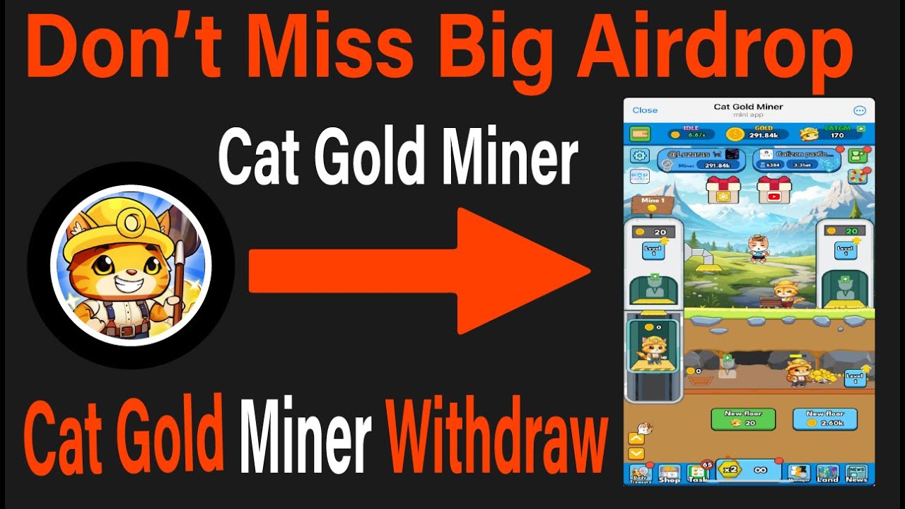Cat Gold Miner | Cat Gold Miner Withdraw | Cat Gold Miner Listing Date | Cat Gold Miner New ...