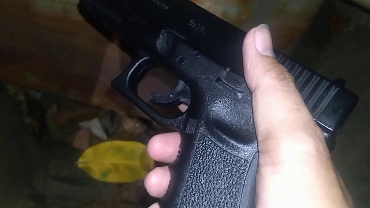 Test Wingun Glock 19 Black Matte Full Upgrade - YouTube