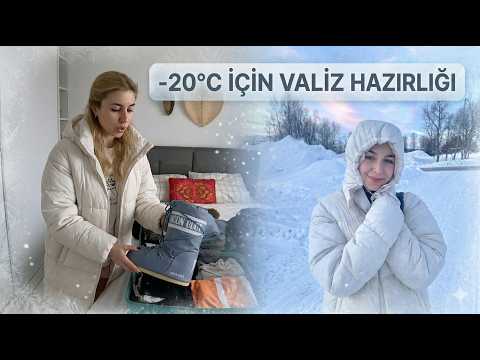 Kutuplara Gidiyoruz! ❄️ Kuzey Işıkları İçin Benimle Valiz Hazırlayın | İsveç, Kiruna