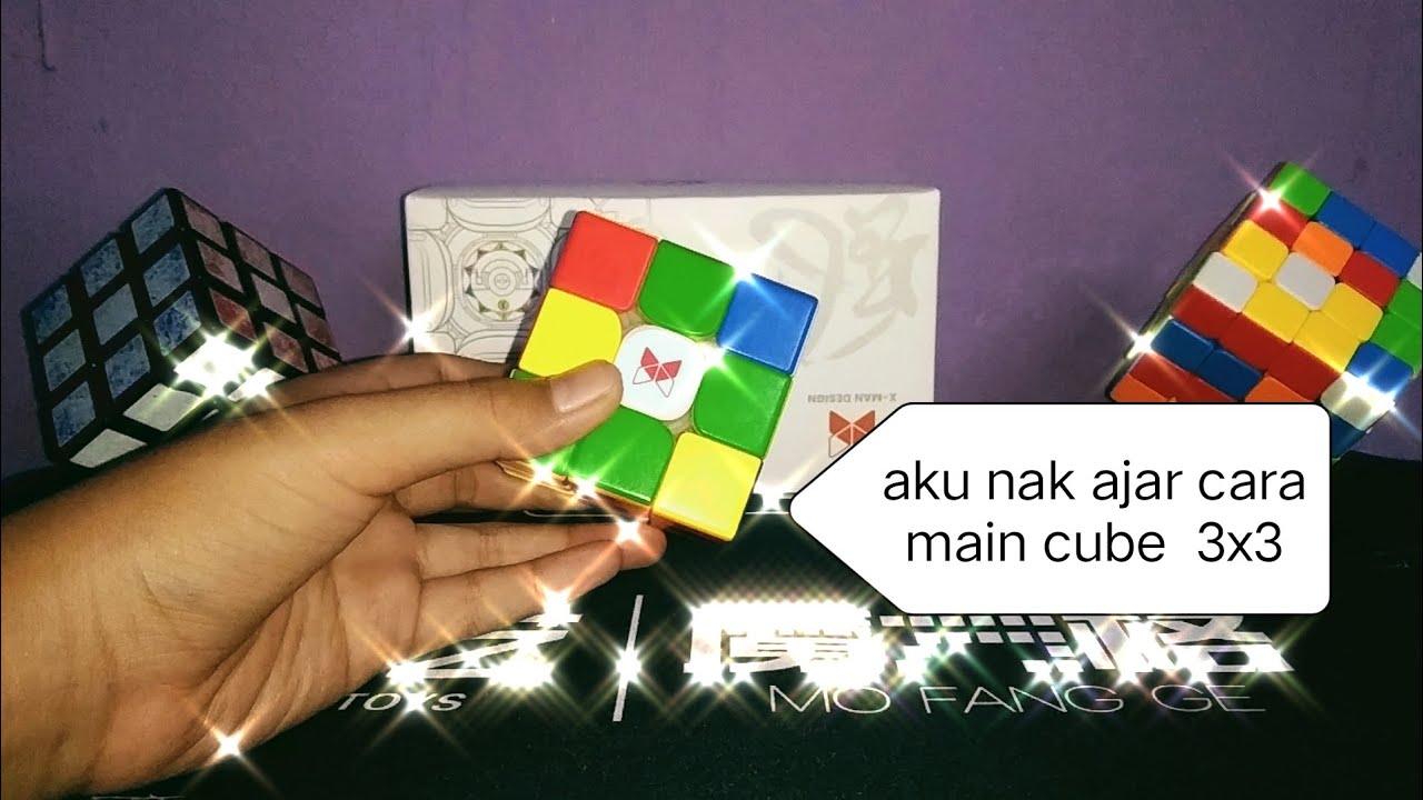 cara main rubik cube 3x3[senang je nak main cube 3x3 ni]😎 - YouTube