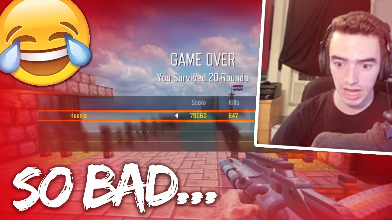 WORLD'S WORST ZOMBIE PLAYER TRIES MINECRAFT ZOMBIES... - YouTube