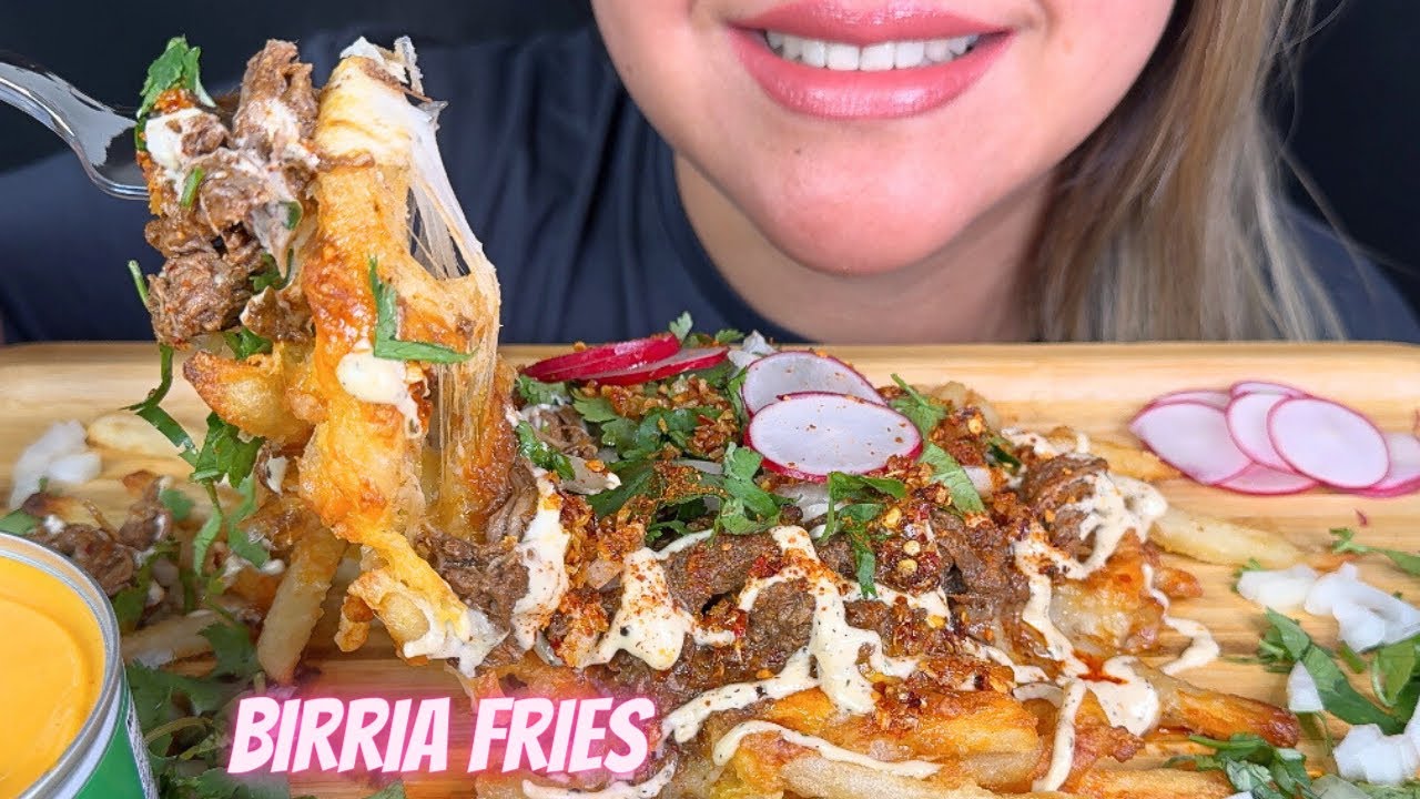 Loaded Fries [Birria Fries] ASMR|Mukbang - YouTube