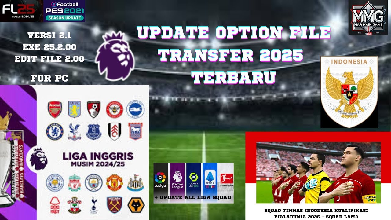 Update Option File Transfer 2025 Terbaru! | Liga Inggris & Timnas ...
