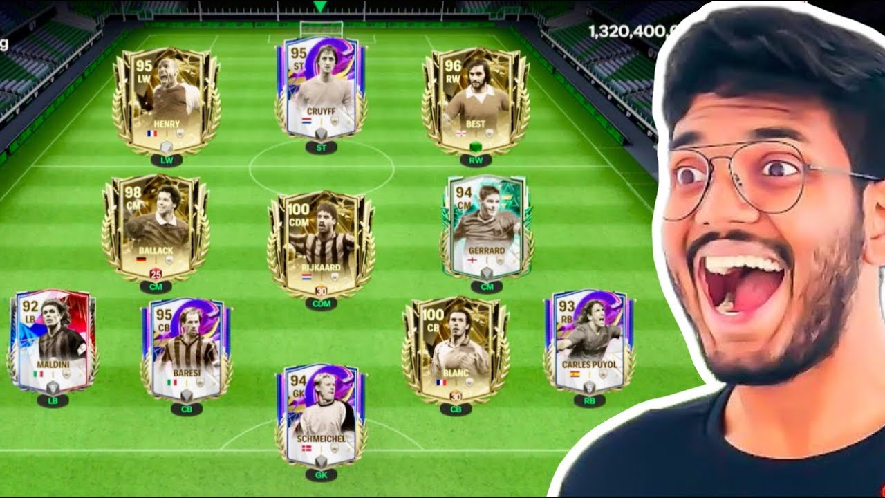 1.5 Billion Coins Best Possible ICONS Team in FC MOBILE - YouTube