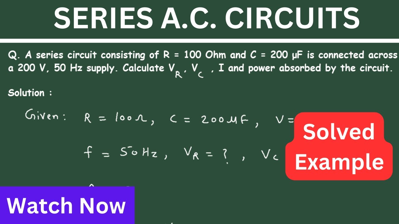 How to find power absorbed by the circuit ? - YouTube