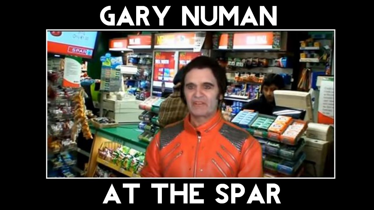 SO SO FUNNY!!! - Gary Numan Parody - Cars - (Here At The Spar) - YouTube