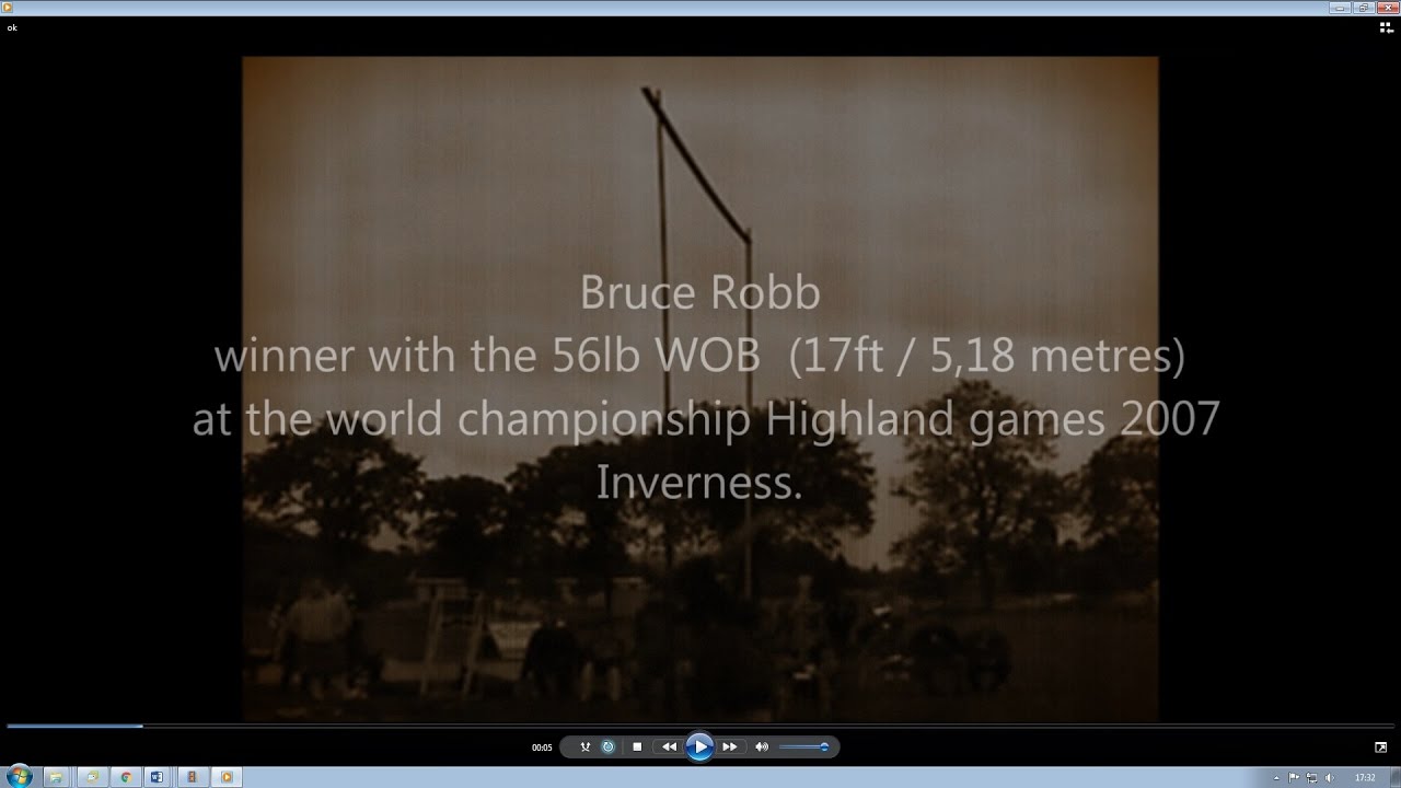 Bruce Robb winner with the 56lb WOB at the world championship Highland ...