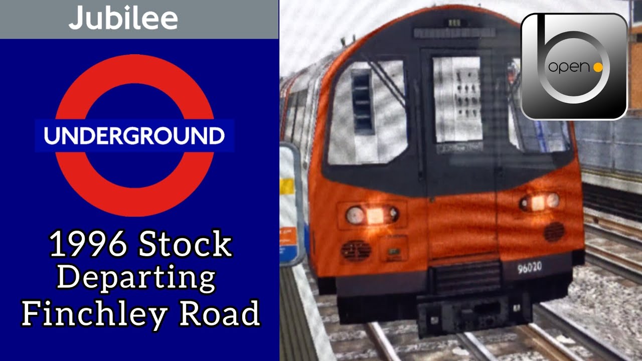 Jubilee Line 1996 Stock Departing Finchley Road In OpenBVE - YouTube