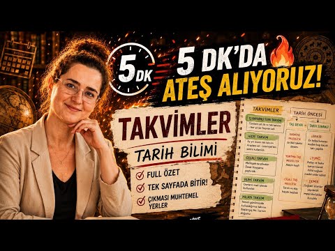 YKS TAKVİMLER -5 DK DA ATEŞ ALMAYA GELDİK 🔥