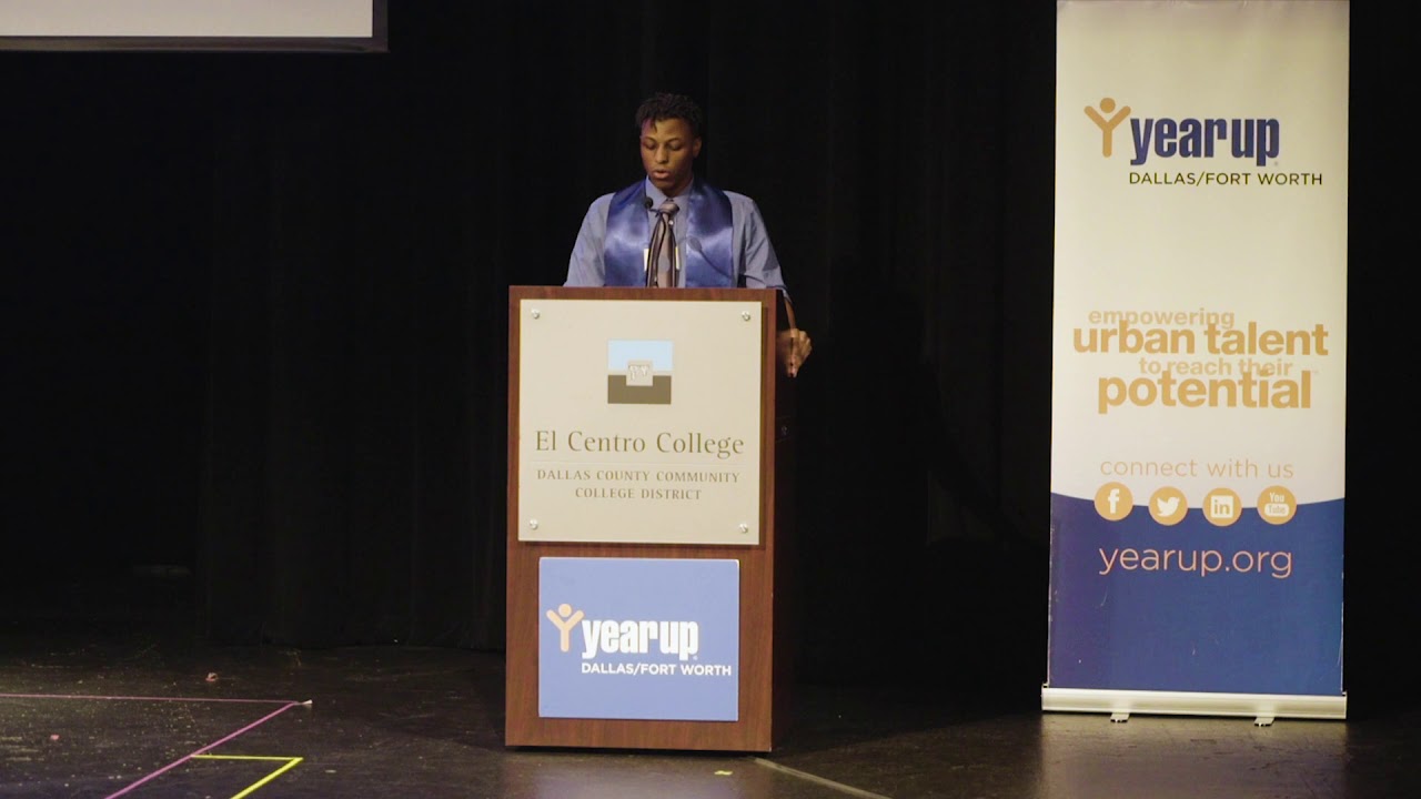 Year Up Dallas-Fort Worth Class 6 Graduation Speech: Jason Rice - YouTube