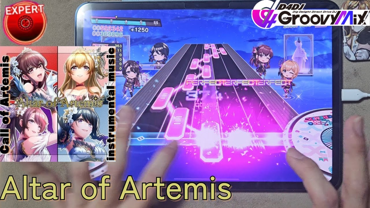 【D4DJ Groovy Mix】Altar of Artemis (EXPERT 15) PFC [Hand Cam] - YouTube